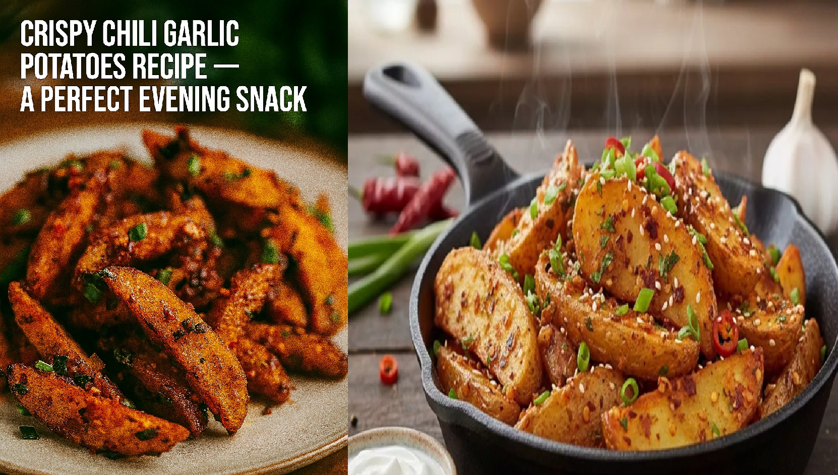 Crispy Chili Garlic Potatoes Recipe – A Perfect Evening Snack - Chillybite