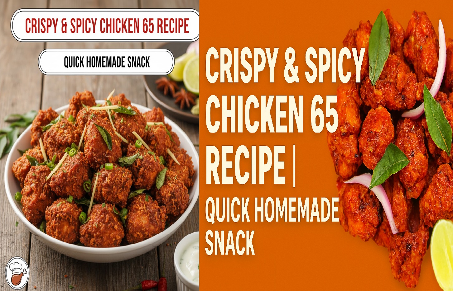 Crispy & Spicy Chicken 65 Recipe | Quick Homemade Snack - Chillybite