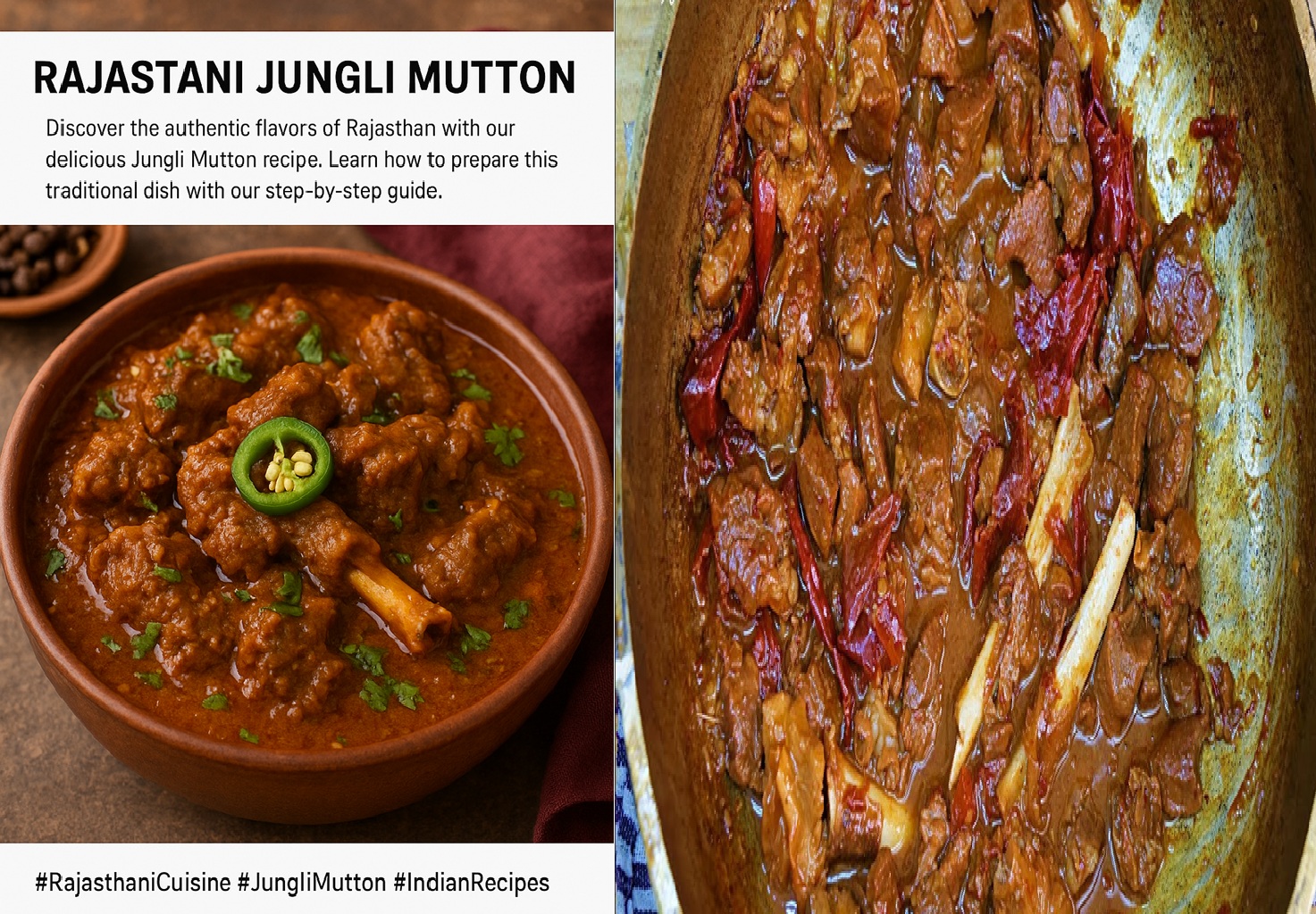 Rajasthani Jungli Mutton Recipe | Authentic Spicy Desert Delight ...