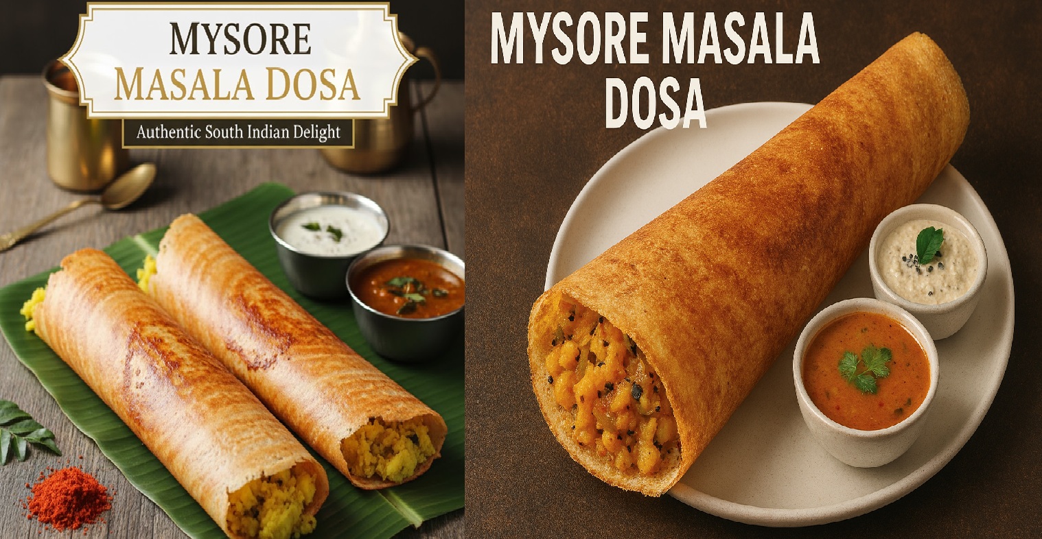 Mysore Masala Dosa: The Spicy South Indian Delight You Can’t Resist ...