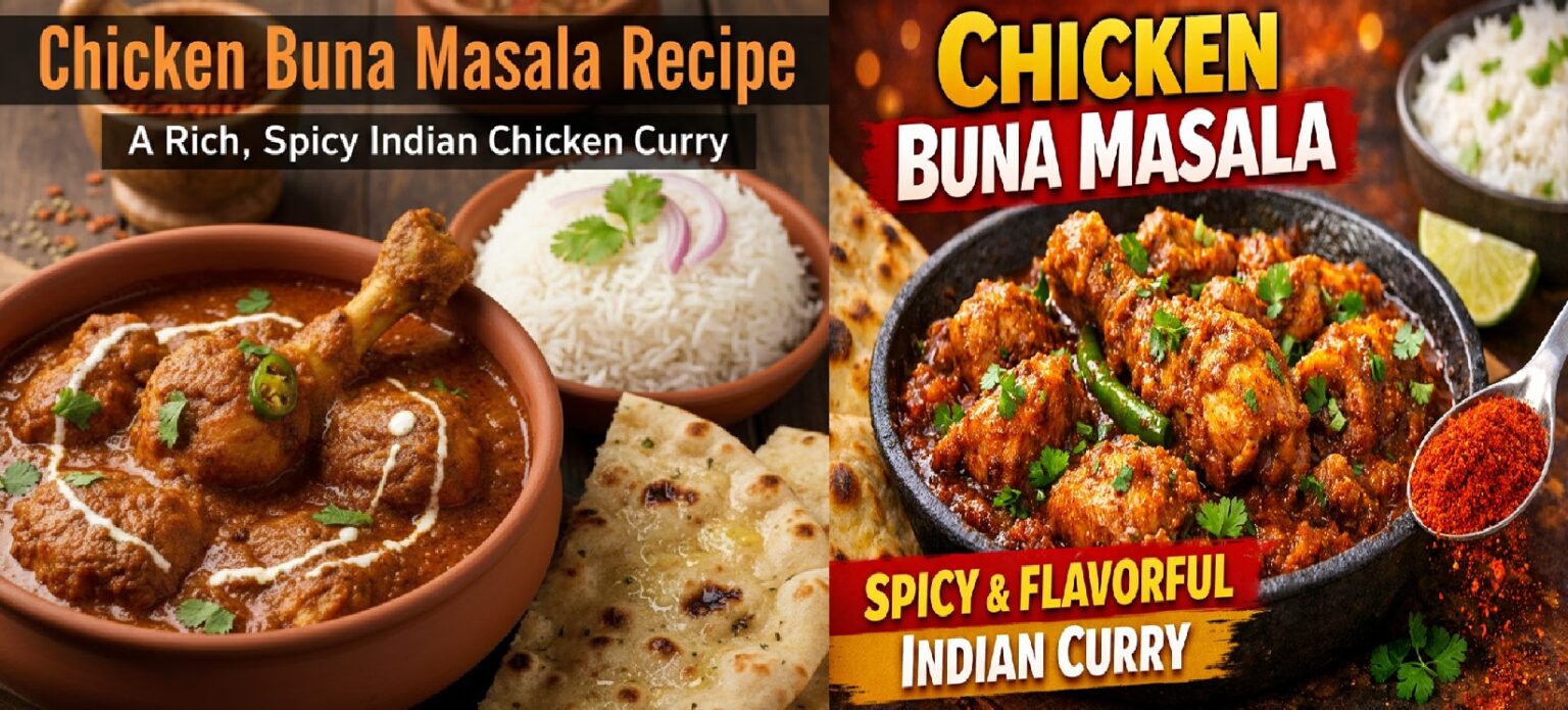 Chicken Buna Masala Recipe: A Rich, Spicy Indian Chicken Curry Bursting ...