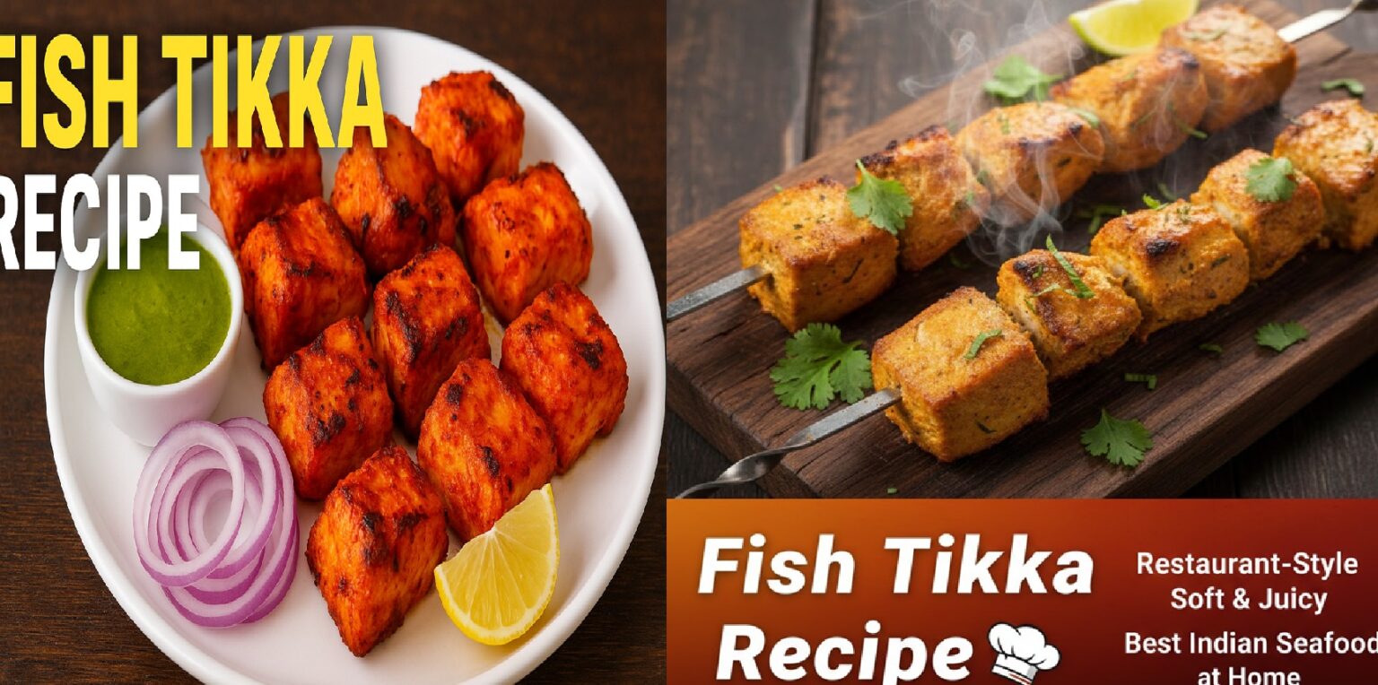 Fish Tikka Recipe: Restaurant-Style Soft & Juicy Fish Tikka at Home ...