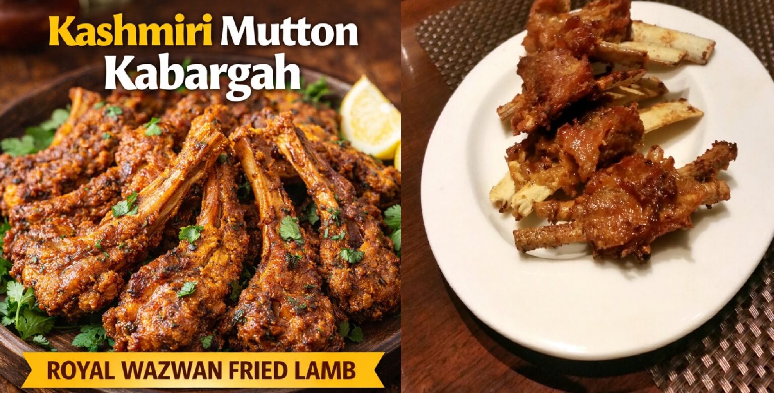 Kashmiri Mutton Kabargah Recipe: Royal Wazwan Fried Lamb With Crisp ...