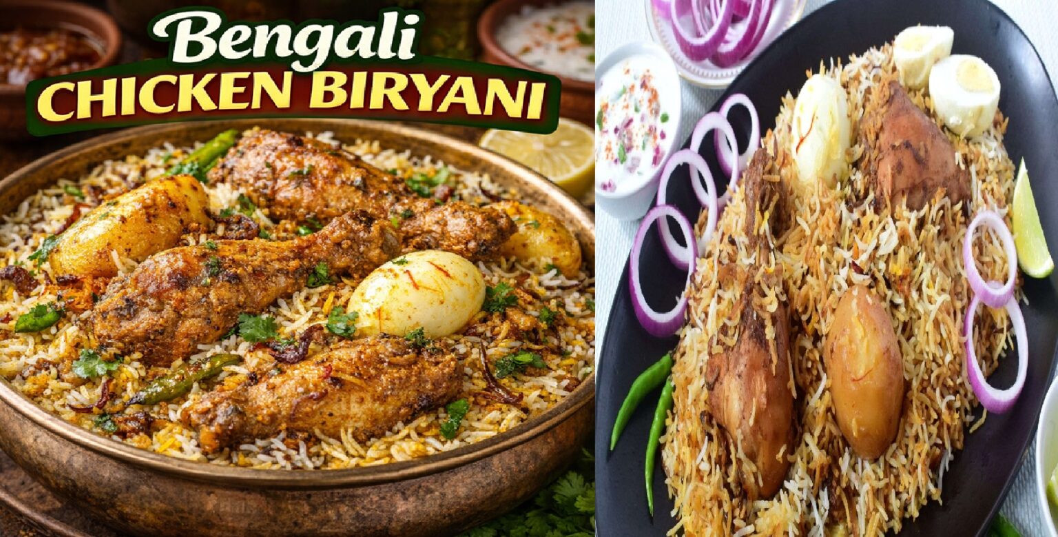 Authentic Bengali Chicken Biryani Recipe | Kolkata Style Chicken ...